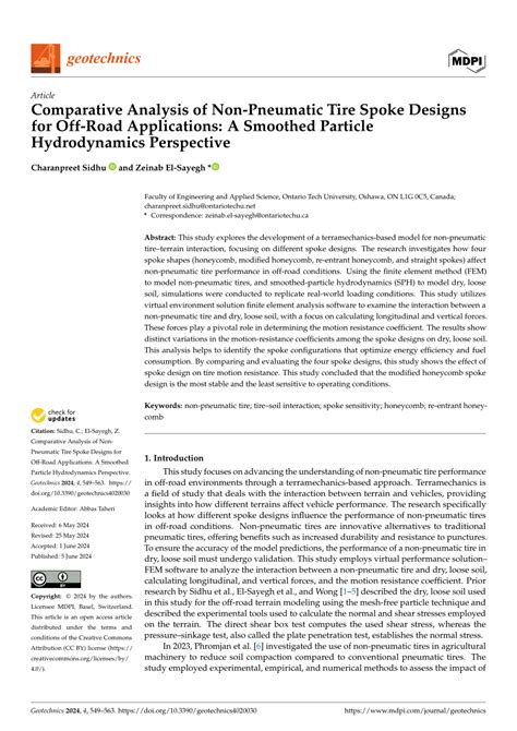PDF Comparative Analysis Of Non Pneumatic Tire Spoke Designs For Off Road Applications A