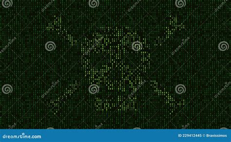 Digital Piracy Technology Computer Code Skull Loop Stock Image Image Of Hack Antivirus