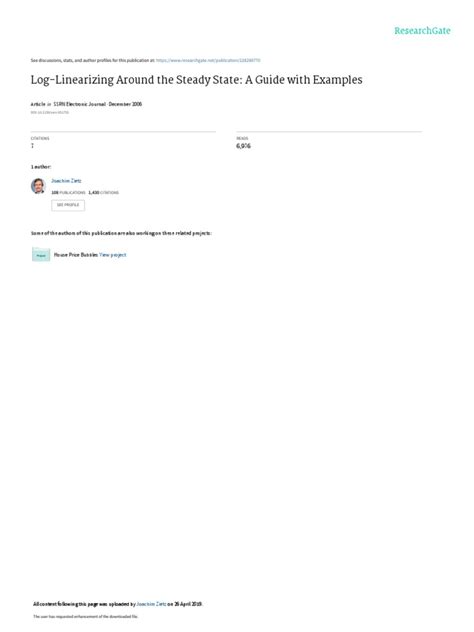 log linearizing around the steady state a guide wi pdf equations