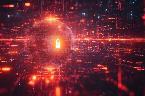 Cybersecurity Innovations Protecting Data Digital Realm Visual Representation Futuristic