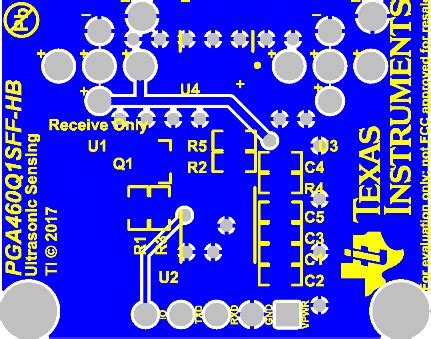 PGA460 Q1 PGA460 Q1 Small Form Factor Schematic And Layout For Ultrasonic Modules Sensors