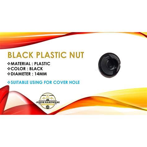 Black Plastic Nut 14mm Shopee Malaysia