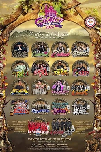 Feria De Chalco 2024 Cuáles Son Los Artistas Confirmados Y Qué Actividades Serán Gratuitas