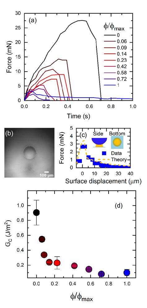 Short Dwell Adhesion Of Glass Pdms As A Function Of The Pdms Oil