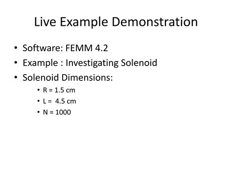 Finite Element Method Magnetics Femm Simulation Pptx