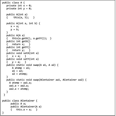 Solved Public Class A Private Int X 0 Private Int Y