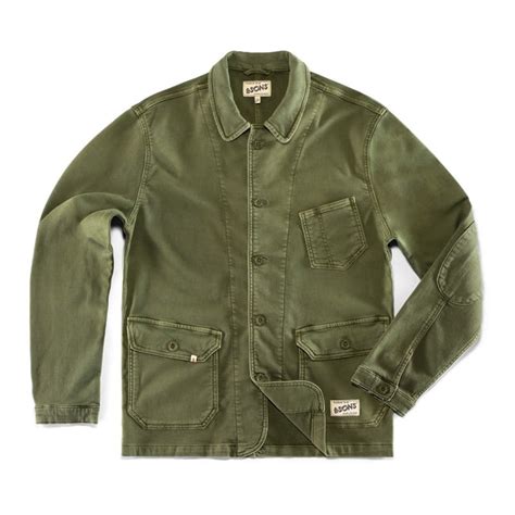 Sons Carver Jacket Army Green Cotton Workwear With Modern Style