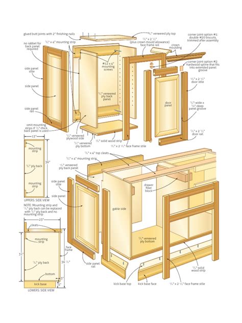 Kitchen Cabinet Plan Overall Pdf Plywood Wood