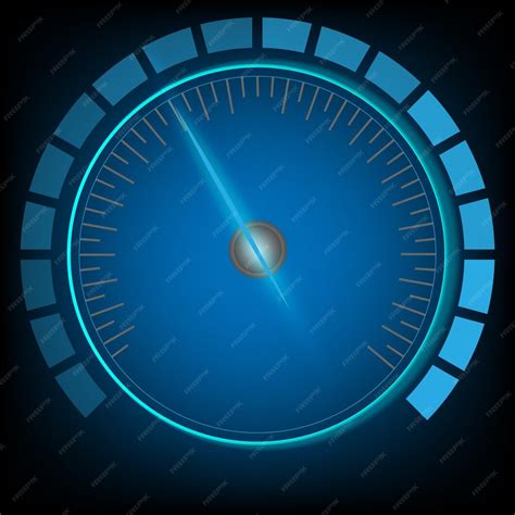 Premium Vector Gauge Or Meter Indicator Speedometer Circular Percentage With Futuristic