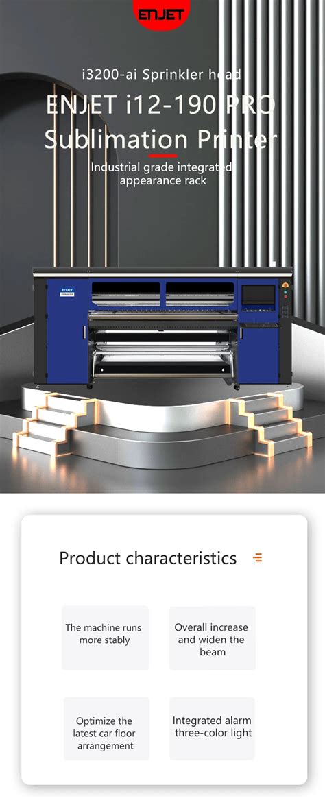 Digital Sublimation Printer Sport Wear Textile Printing Machine 12 Heads Sublimation Printer