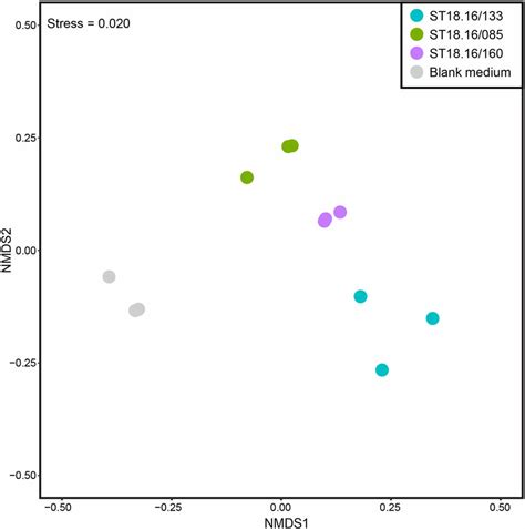 Nonmetric Multidimensional Scaling Nmds Ordination Based On