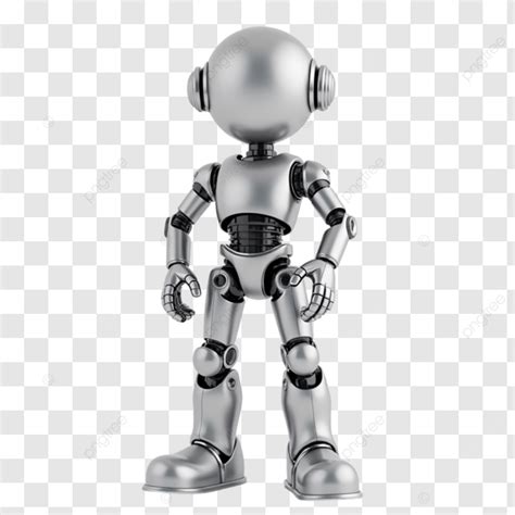 A Metallic Robot Detailed With Visible Jointed Limbs And Structure A