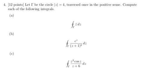 solved 4 [12 points let i be the circle 2 4 traversed