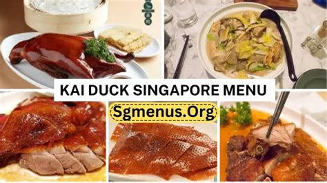Discover The Best Food Menus In The Singapore Sgmenus