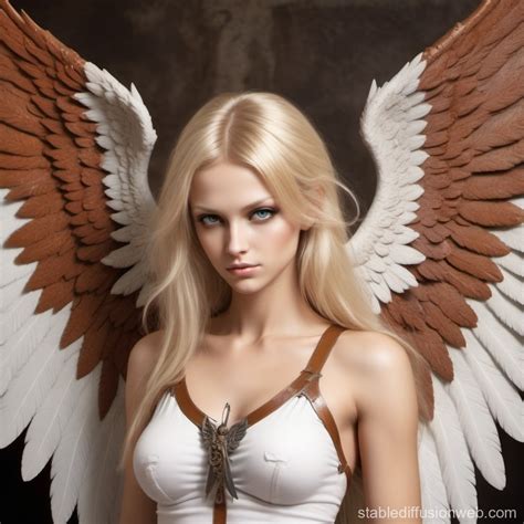 Angel With Rusty Razorblade Wings Stable Diffusion Online