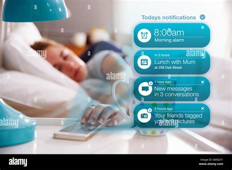 Checking Notifications Hi Res Stock Photography And Images Alamy