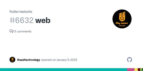 Web · Issue 6632 · Flutterwebsite · Github
