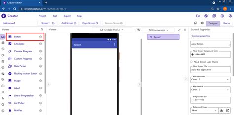 Cara Membuat Button Dengan Ikon Material Design Di Kodular Tutorial Blok Programming Versi Dwiay