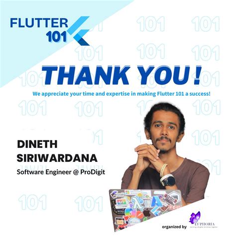 Thankyou Flutter101 Euphoriafoundation Speakerappreciation Euphoria