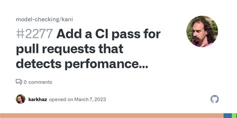 Add A Ci Pass For Pull Requests That Detects Perfomance Regressions