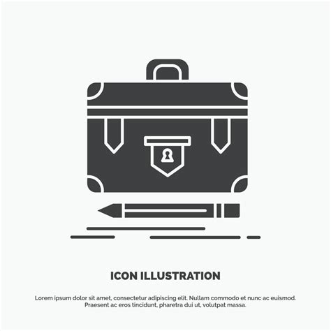 Briefcase Business Financial Management Portfolio Icon Glyph