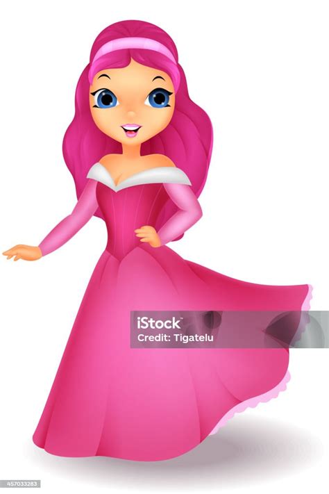 Kartun Gadis Cantik Ilustrasi Stok Unduh Gambar Sekarang Berdiri