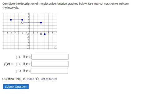 Solved Complete The Description Of Piecewise Function