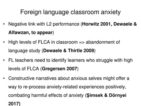 Ppt Emotions In Foreign Language Learning Powerpoint Presentation Free Download Id9506291