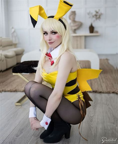 Pikachu Bunnygirl Style Themed Halloween Costumes Cosplay Babe