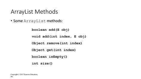 The Arraylist Class An Arraylist Object Stores A List Of Objects And