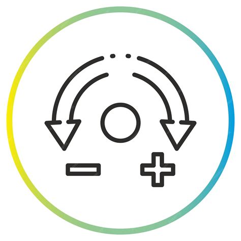 premium vector increase or decrease icon adjust more less rotate left
