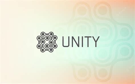 Premium Vector Unity Logo Design Template With Gradient Background