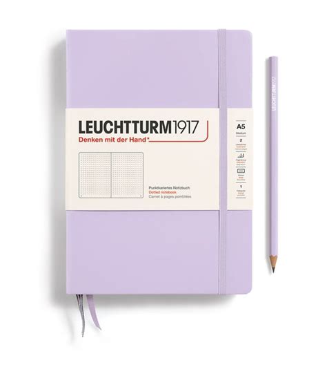 Leuchtturm Dot Grid Notebook Lilac A5 The Paper Craft Pantry