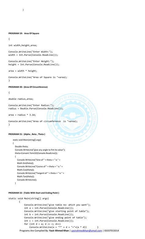Console Programms Pdf