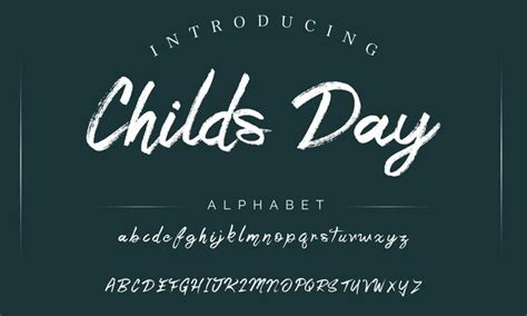 스타일리시한 브러쉬로 대문자 ⁇ 터 문자 알파 ⁇ 글 ⁇ 을 칠했습니다 프리미엄 벡터