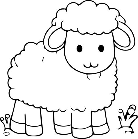 색 배경 에 있는 어린이 들 을 위한 귀여운 양 도들 의 터 검은색 윤 일러스트 프리미엄 Ai 생성 벡터