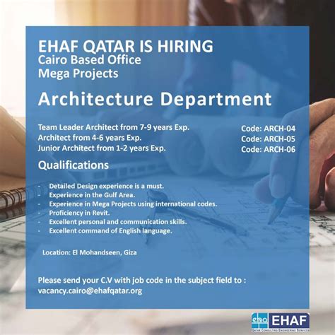Doaa Saad On Linkedin Architectural Vacancies