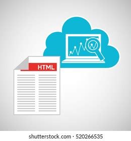 Cloud Code Developing Laptop Analytics Vector Stock Vector Royalty Free Shutterstock