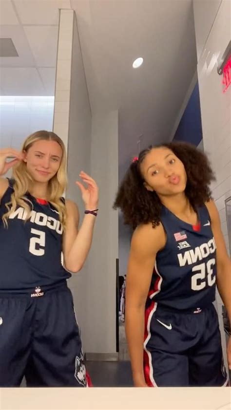 Paige Bueckers And Azzi Fudd Tiktok Uconn Womens Basketball Future