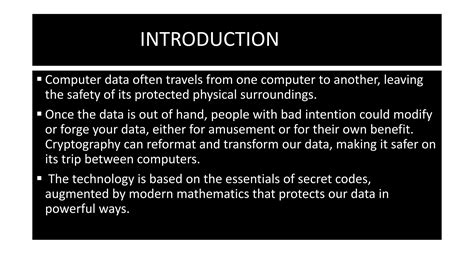 Cryptography Introductionpptx