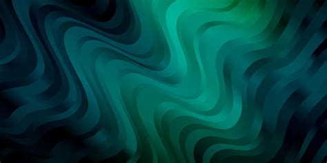 Light Blue Green Vector Pattern With Curved Lines Bright Sample With Colorful Bent Lines Shapes