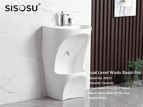 Dual Level Wudu Basin Pro Advanced Ceramic Wudu Solution With