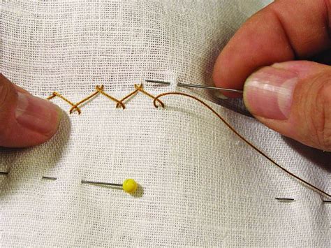 Hands Stitching How To Do The Back Stitch Sarahs Hand Embroidery