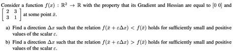 Solved Consider A Function F X R R With The Property That Chegg
