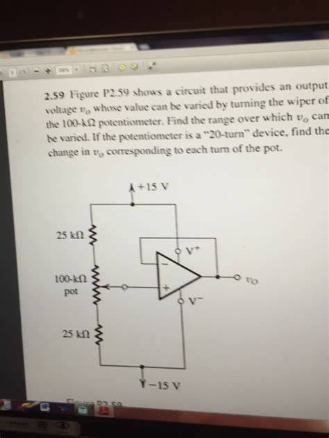solved figure p2 59 shows a circuit that provides an output