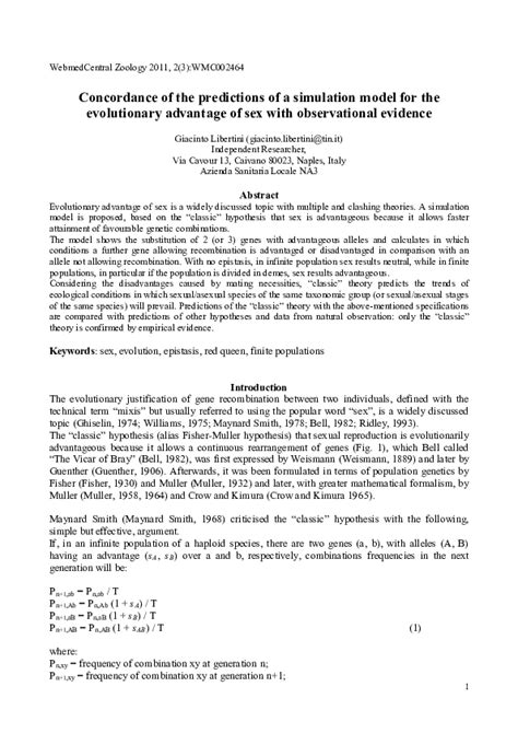 Pdf Concordance Of The Predictions Of A Simulation Model For The