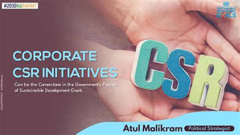 Csr Initiatives Cornerstones For Sustainable Goals