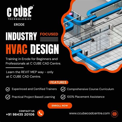 C Cube 🔥 𝐈𝐧𝐝𝐮𝐬𝐭𝐫𝐲 𝐅𝐨𝐜𝐮𝐬𝐞𝐝 𝐇𝐕𝐀𝐂 𝐃𝐞𝐬𝐢𝐠𝐧 𝐓𝐫𝐚𝐢𝐧𝐢𝐧𝐠 𝐢𝐧 𝐄𝐫𝐨𝐝𝐞 🔥 📍 Only At C