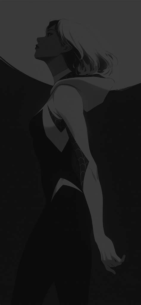Spider Gwen Monochrome Marvel Time Zone Wallpapers Hd