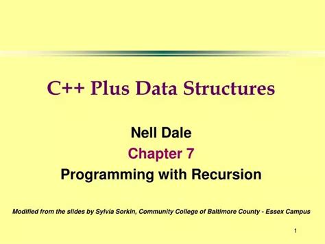 PPT C Plus Data Structures Presentation